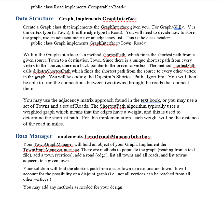 Solved Assignment Description In this project you will be | Chegg.com