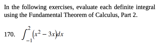 Solved In the following exercises, evaluate each definite | Chegg.com