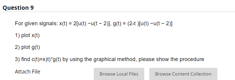 Solved For given signals: | Chegg.com