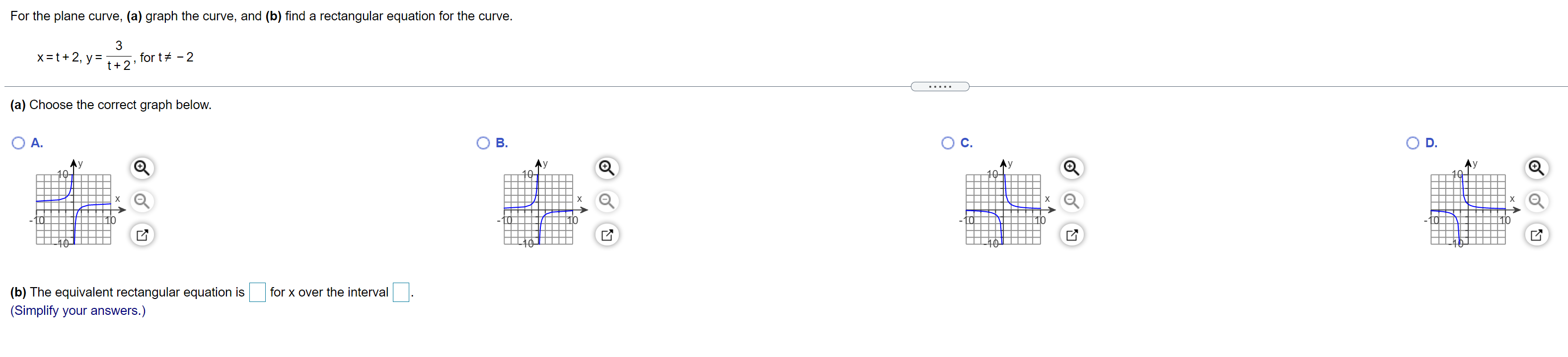 Solved For the plane curve, (a) graph the curve, and (b) | Chegg.com