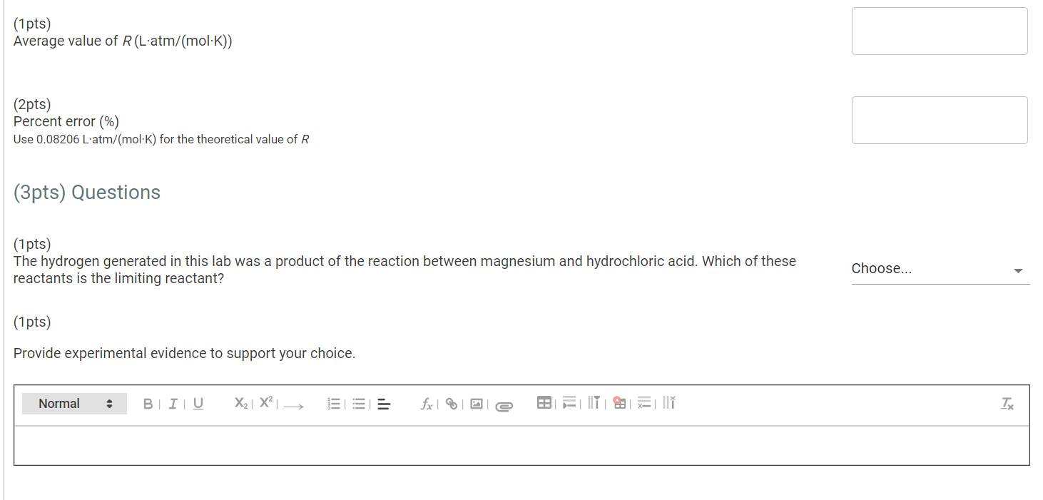 Solved Calculations for experimentally determining \\( R | Chegg.com