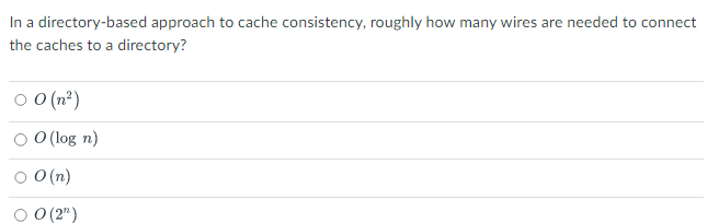 Solved In a directory-based approach to cache consistency, | Chegg.com