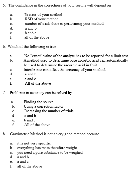 Solved 1. In gravimetric analysis, smaller the particle size | Chegg.com