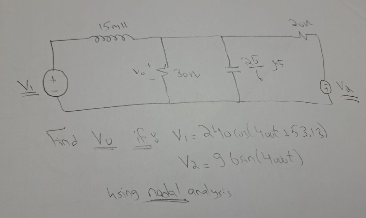 Solved hising nodal analys:i | Chegg.com