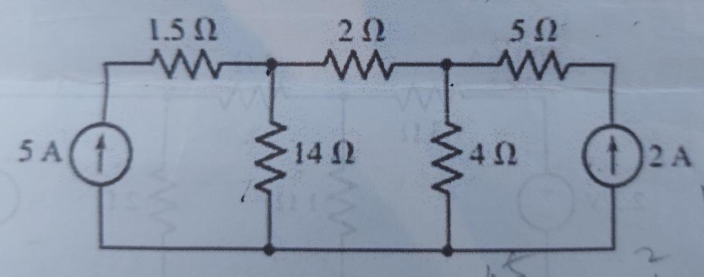 Solved Find the power of the 5 ohms resistor | Chegg.com