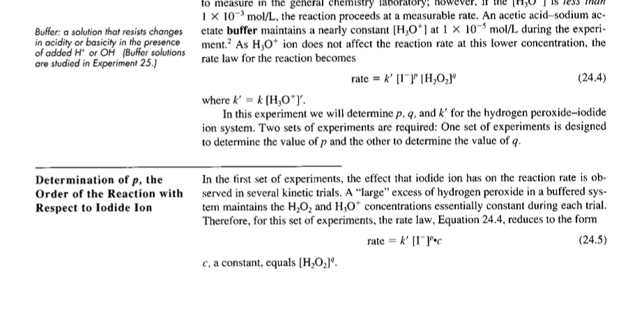 Solved Determination of a Rate Law by the Method of Initial | Chegg.com