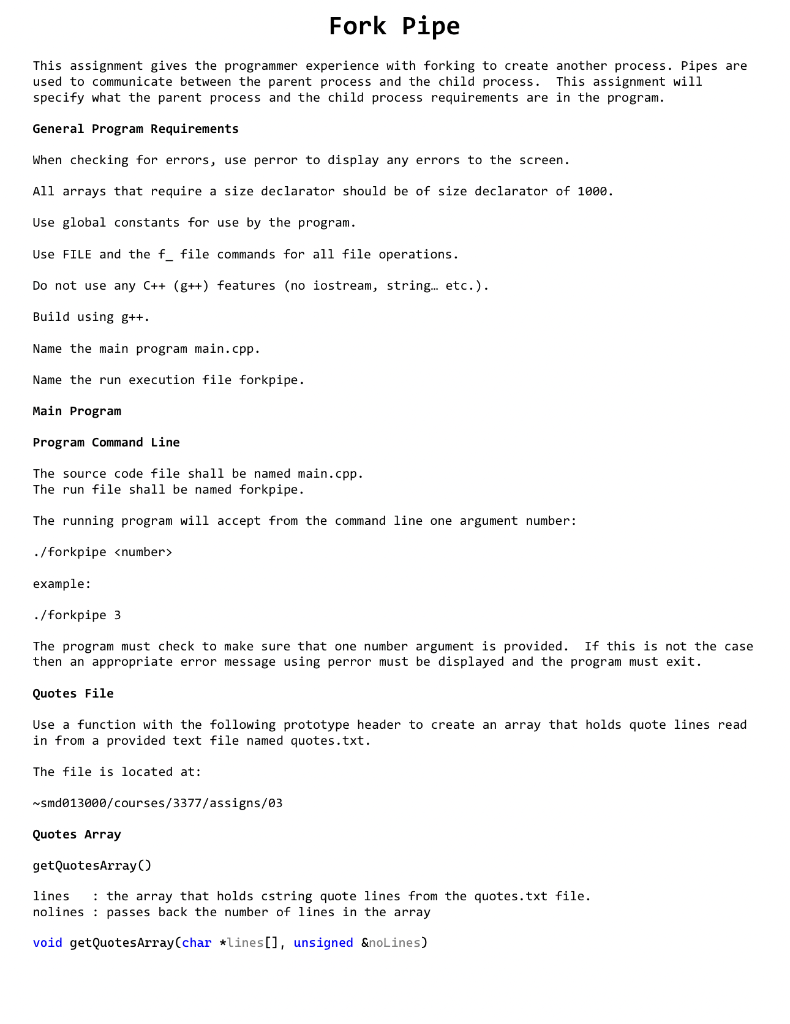 Solved This assignment gives the programmer experience with | Chegg.com