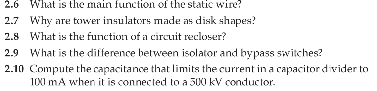 Solved 2.6 What is the main function of the static wire? 2.7 | Chegg.com