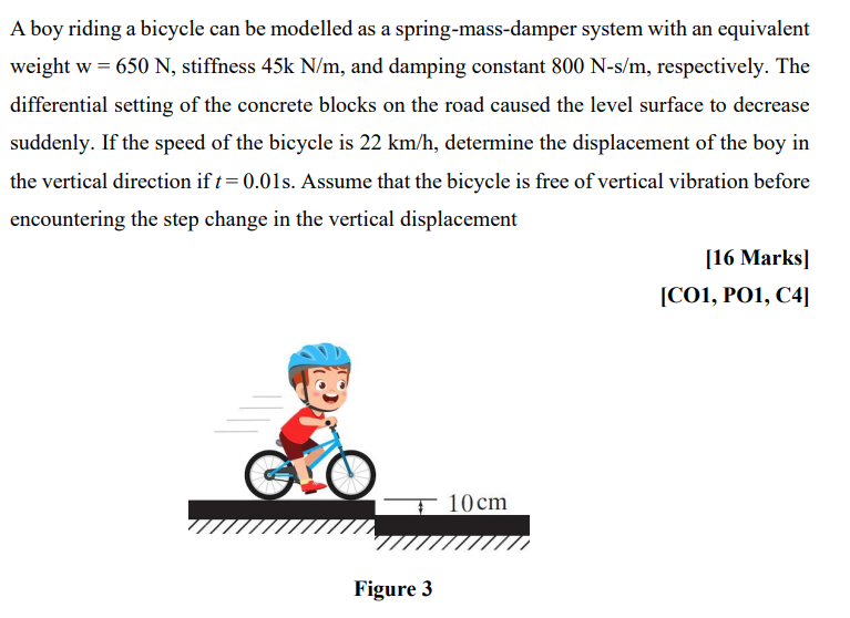Solved A boy riding a bicycle can be modelled as a | Chegg.com