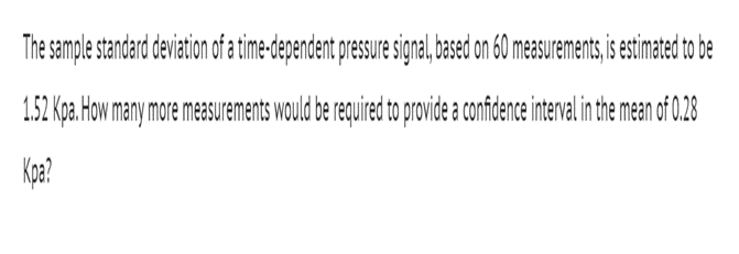 The sample standard deviation of a time-dependent | Chegg.com