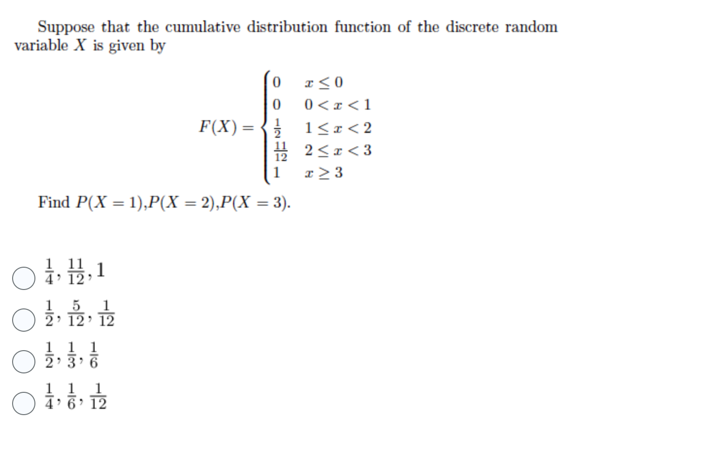 Solved Suppose that the cumulative distribution function of | Chegg.com