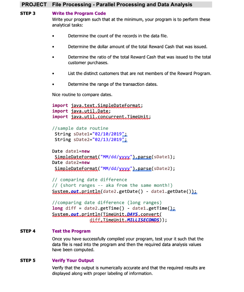 Solved PROJECT File Processing - Parallel Arrays and Data | Chegg.com