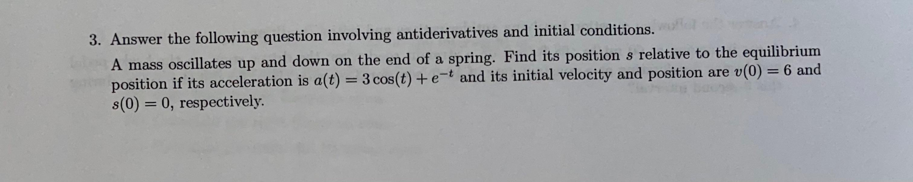 Solved 3. Answer the following question involving | Chegg.com