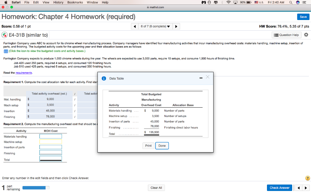 Solved i Safari File Edit View History Bookmarks Window Help | Chegg.com