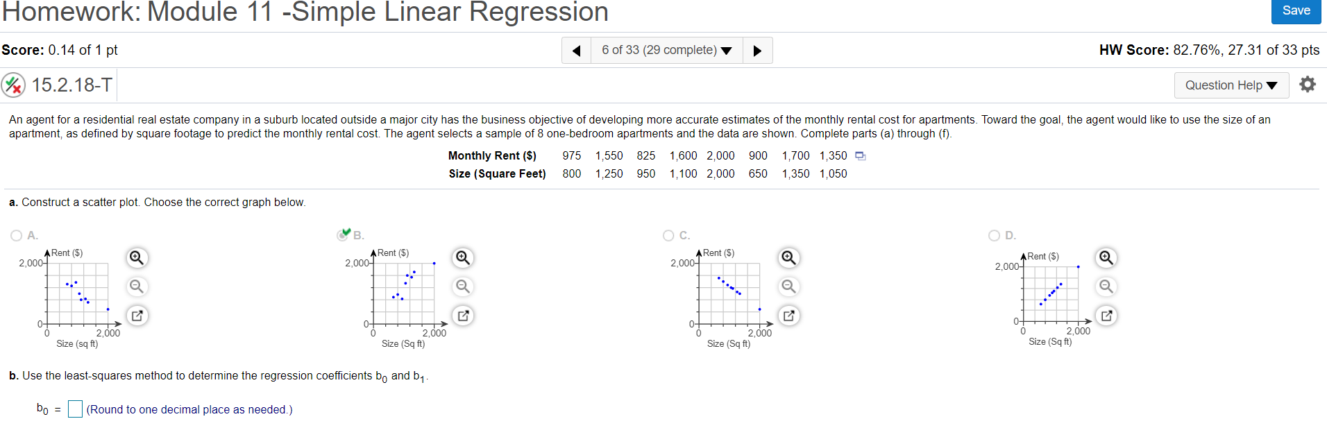 Solved Homework Module 11 Simple Linear Regression Save 