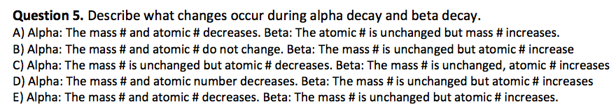 Solved Question 5. Describe what changes occur during alpha | Chegg.com