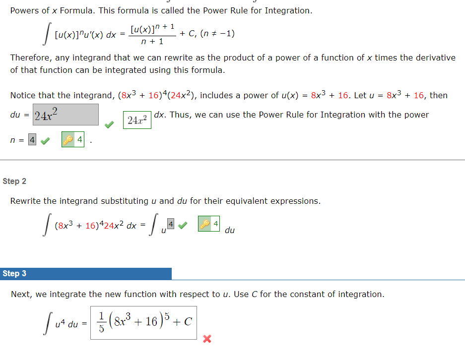 Solved Powers of x Formula. This formula is called the Power | Chegg.com