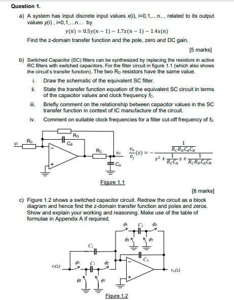 Solved Question 1. a) A system has input discrete input | Chegg.com