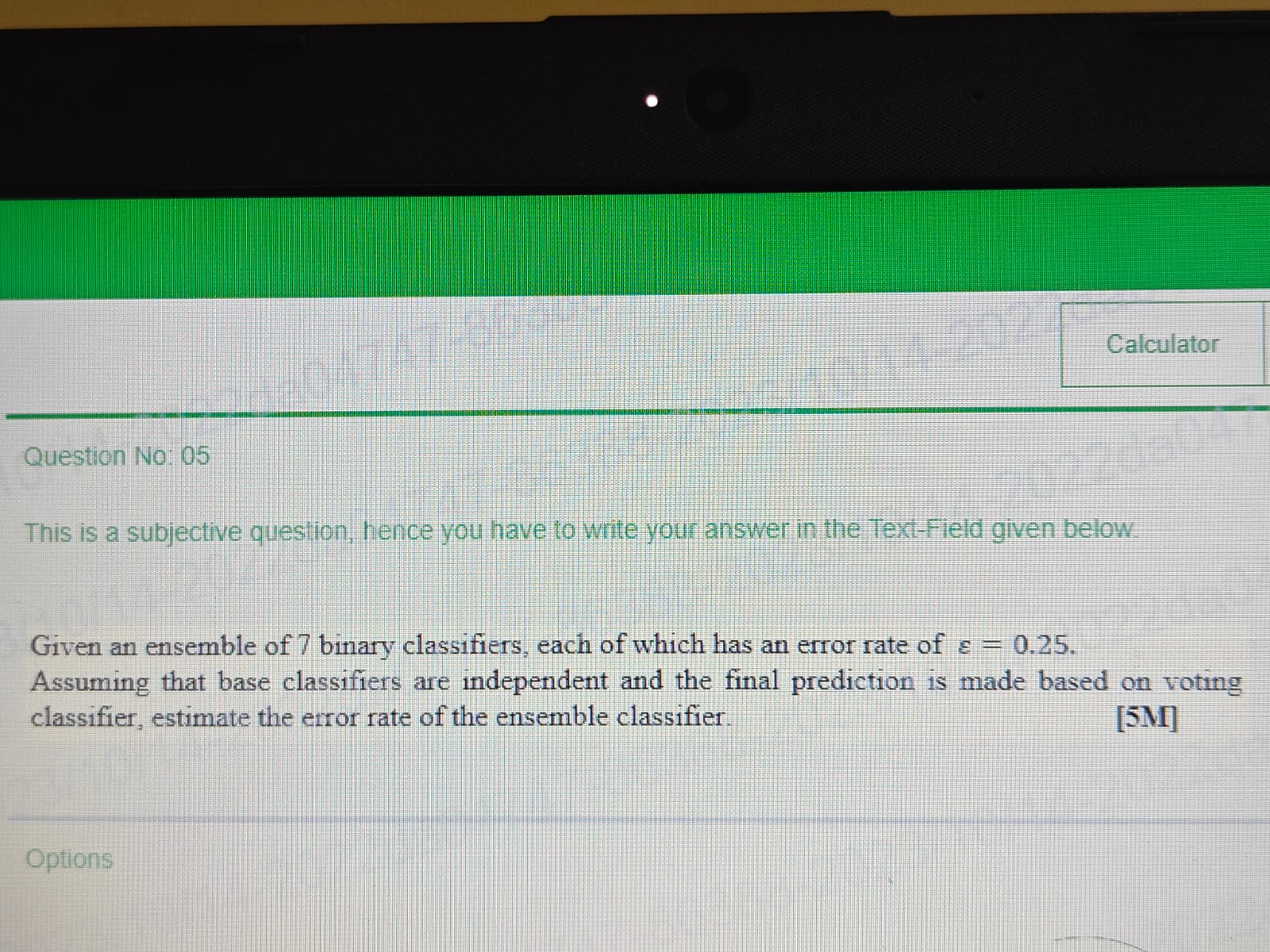 Solved Given an ensemble of 7 binary classifiers, each of | Chegg.com
