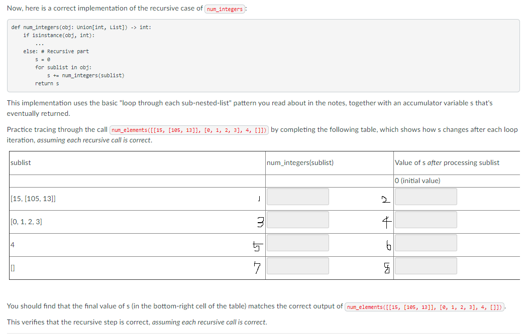 Solved Now, here is a correct implementation of the | Chegg.com