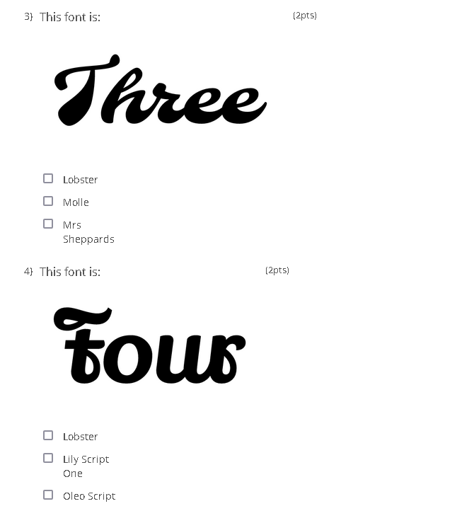 Solved Antic Didone Bodoni Moda Old Standard Tा 2) This font | Chegg.com