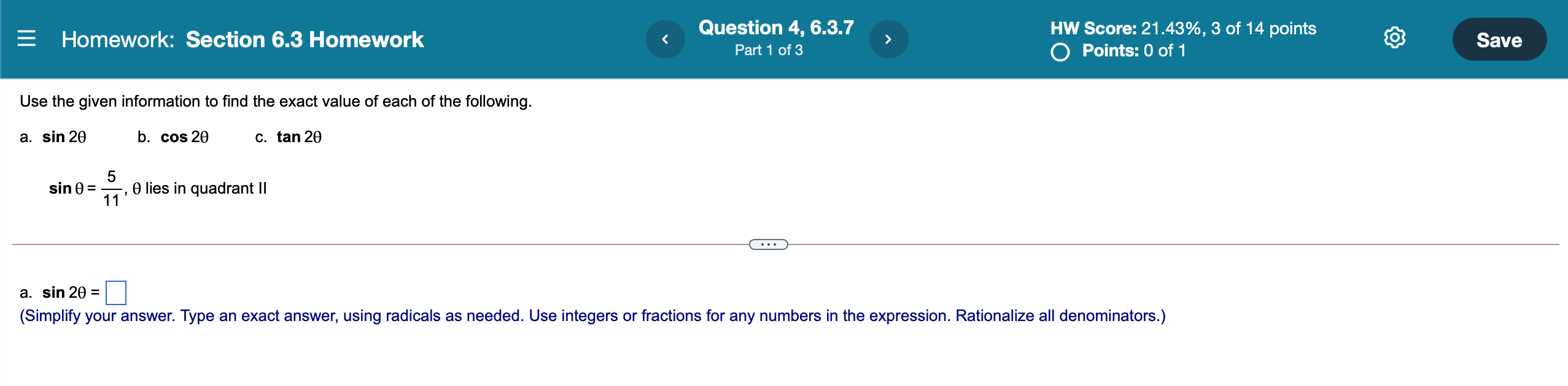 Solved Homework Section 6 3 Homework Question 4 6 3 7 Part