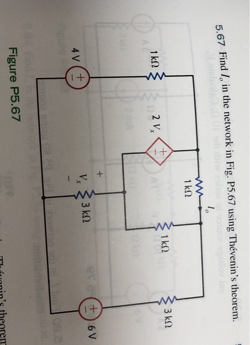 Solved 5.67 Find I, in the network in Fig. P5.67 using | Chegg.com