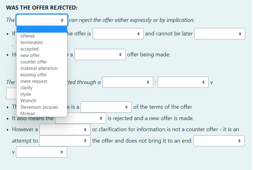 WAS THE OFFER REVOKED: The can revoke the offer. - It | Chegg.com