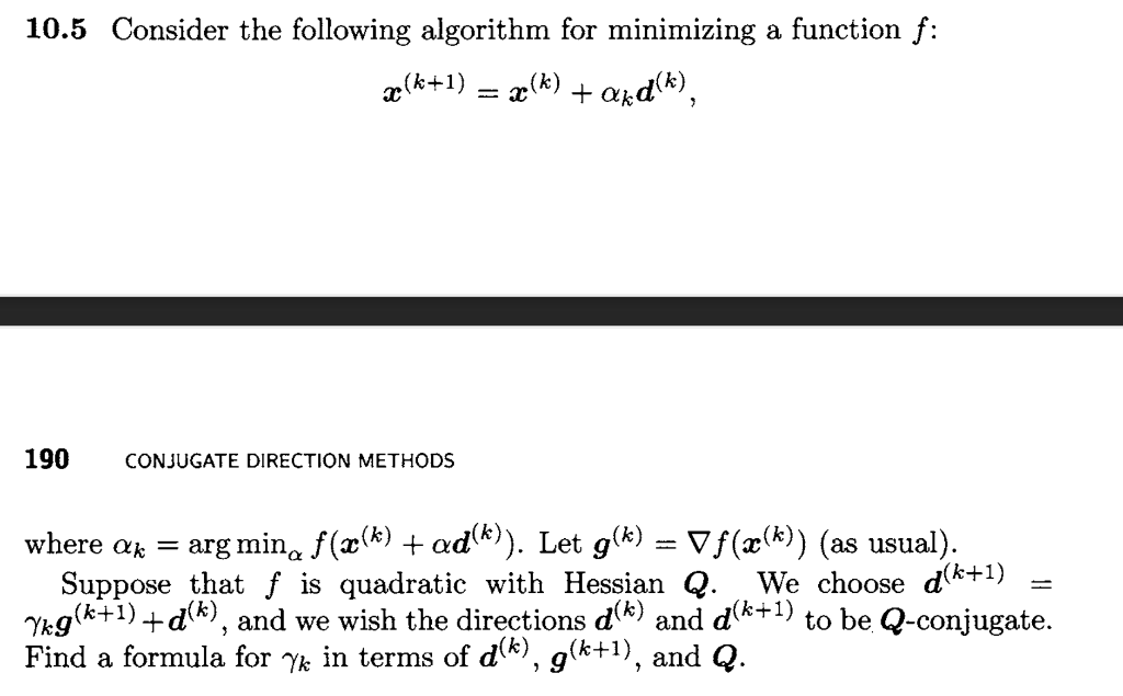 10.5 Consider the following algorithm for minimizing | Chegg.com