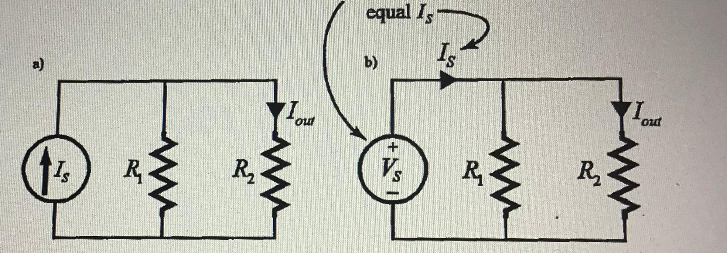 Solved Iout=IsR1+R2R1 | Chegg.com