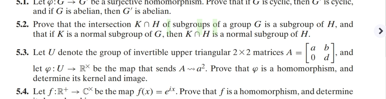 Solved 5.1. Let 0:6 → be a surjective homomorphism. Prove | Chegg.com