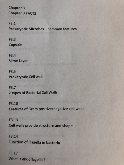 Solved Microbiology chapter 3. Microbiology - Cell structure | Chegg.com