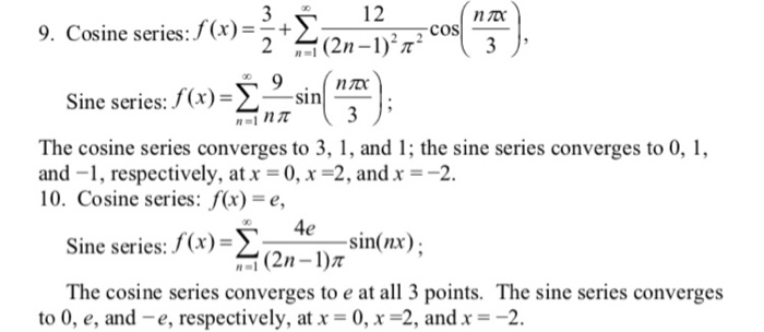 Solved Expand each function into its Cosine and Sine series | Chegg.com