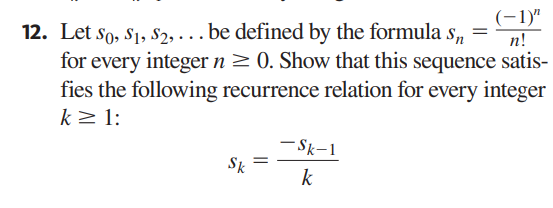 Solved 12. Let s0,s1,s2,… be defined by the formula | Chegg.com
