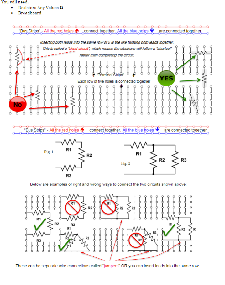 Solved Below are examples of right and wrong ways to connect | Chegg.com