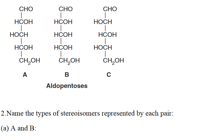 Solved CHO CHO | HCOH HOCH CHO | HCOH | HCOH | HCOH | CH2OH | Chegg.com
