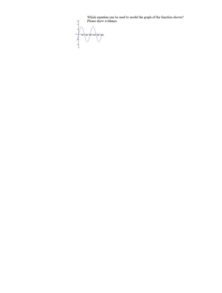 [Solved]: Which equation can be used to model the graph of