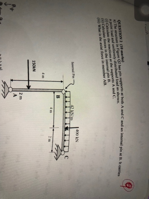Solved QUESTION 2 (10 marks) a) The structure in Figure Q2 | Chegg.com