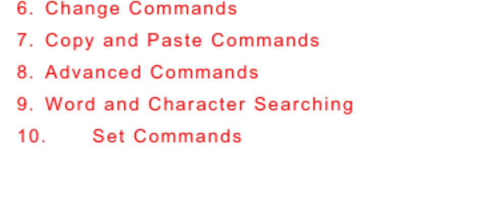 Solved 6. Change Commands 7. Copy and Paste Commands 8. | Chegg.com