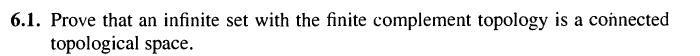 Solved 6.1. Prove that an infinite set with the finite | Chegg.com