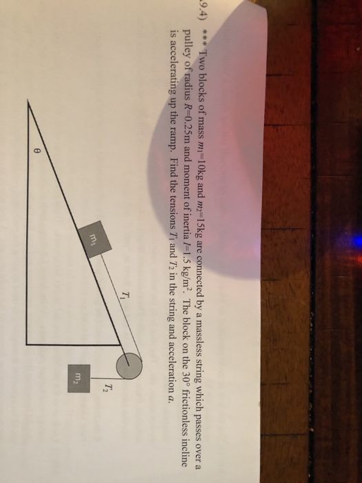 Solved Two blocks of mass mi-10kg and m-15kg are connected | Chegg.com