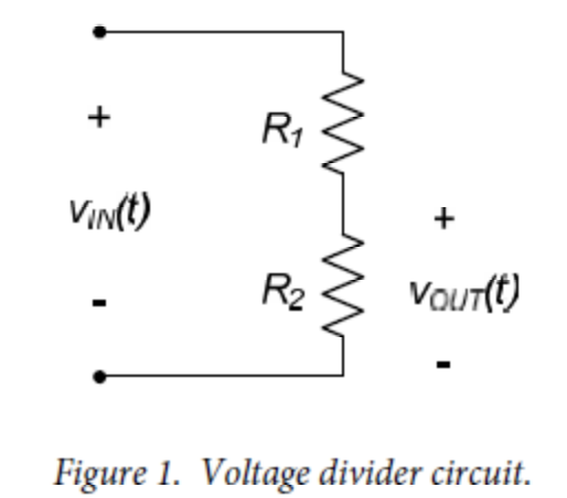 Solved + R1 Vin(t) + } R2 Vout(t) Figure 1. Voltage divider | Chegg.com