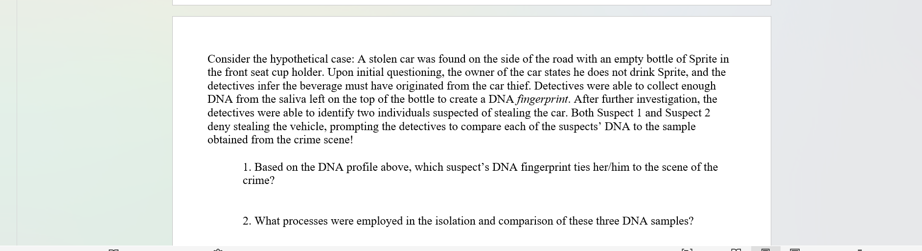 Solved The field of forensics refers to the scientific | Chegg.com