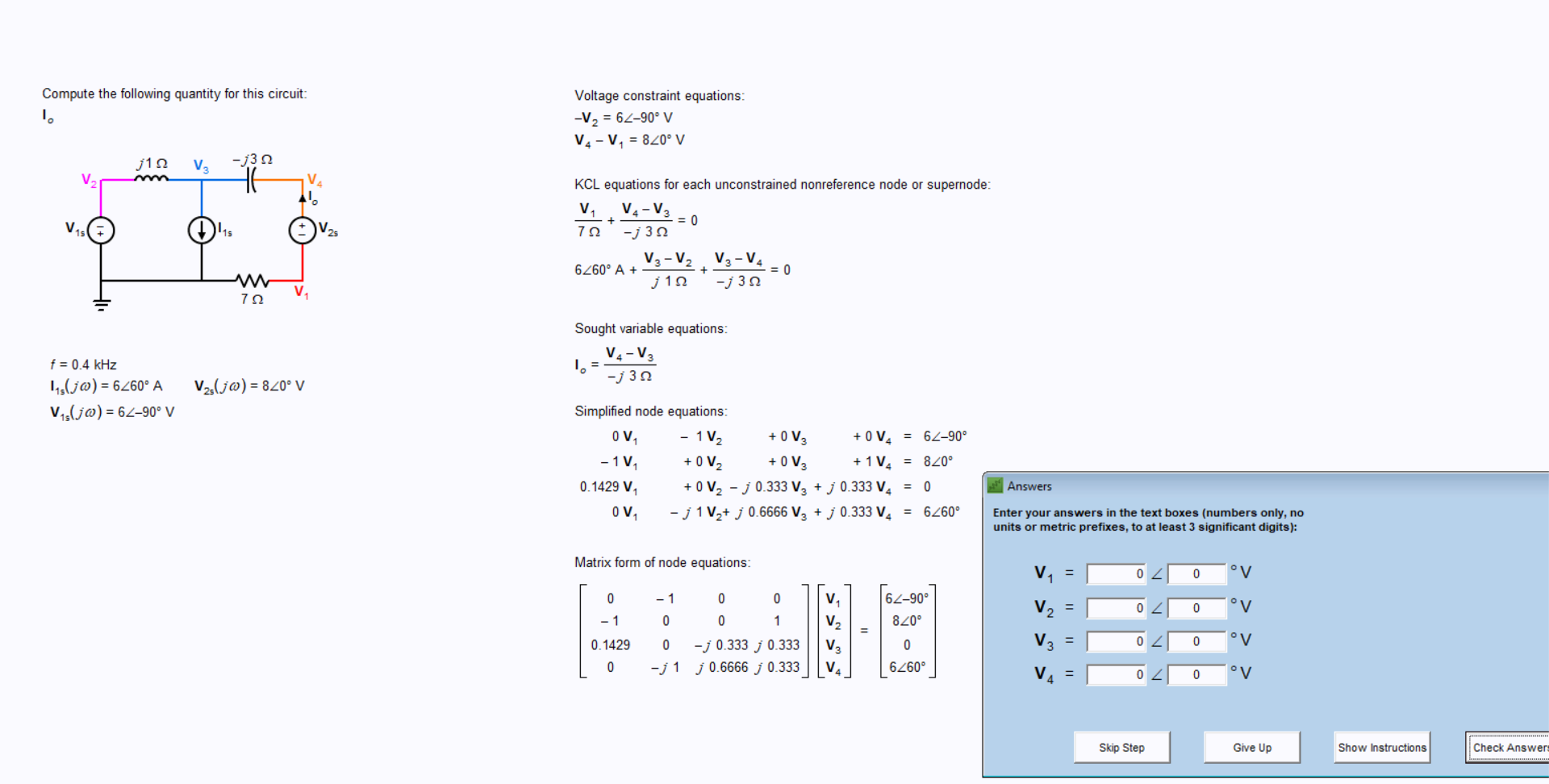 Compute the following quantity for this circuit: | Chegg.com