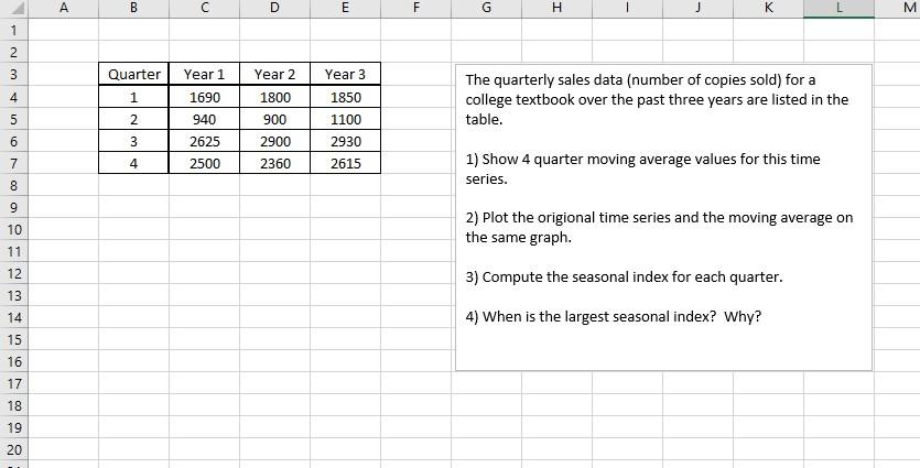 Solved \begin{tabular}{|c|c|c|c|} \hline Quarter & Year 1 & | Chegg.com