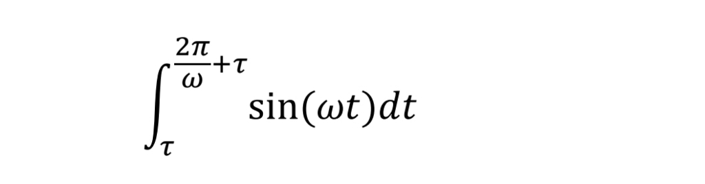 Solved (2T /w)+T sin(wt)dt | Chegg.com