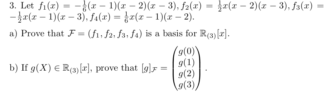 Solved Let f1(x) = −1(x − 1)(x − 2)(x − 3),f2(x) = 1x(x − | Chegg.com