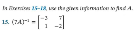 Solved In Exercises 15-18, use the given information to find | Chegg.com