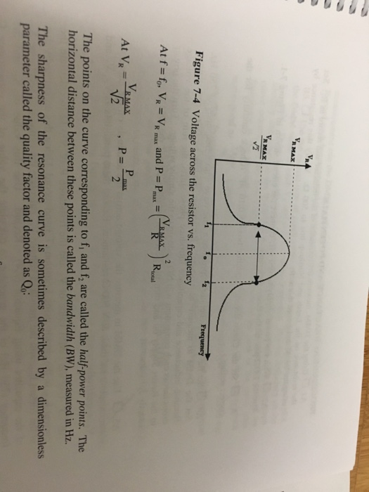 Solved PROCEDURE B: RESONANCE RESONANCE FREQUENCY VR (DMM) | Chegg.com