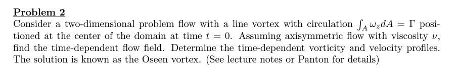 Problem 2 Consider a two-dimensional problem flow | Chegg.com